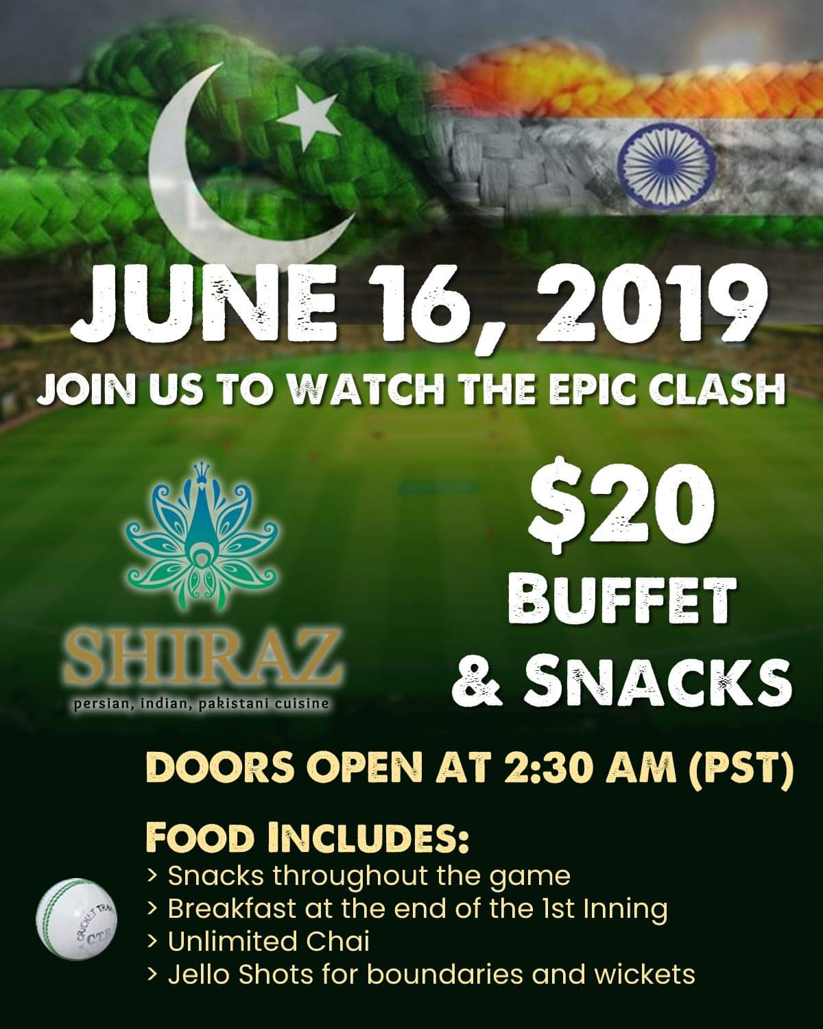 Cricket Viewing Party: India vs. Pakistan ICC Cricket Match – Vegasdesi.com
